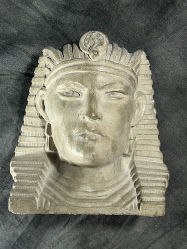 CONCRETE CAST EGYPTIAN PHARAOH BUST STATUE FIGURE 7 IN | eBay