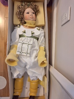 Elite Porcelain Collectible Doll Christine Orange Goldilocks 36" | eBay