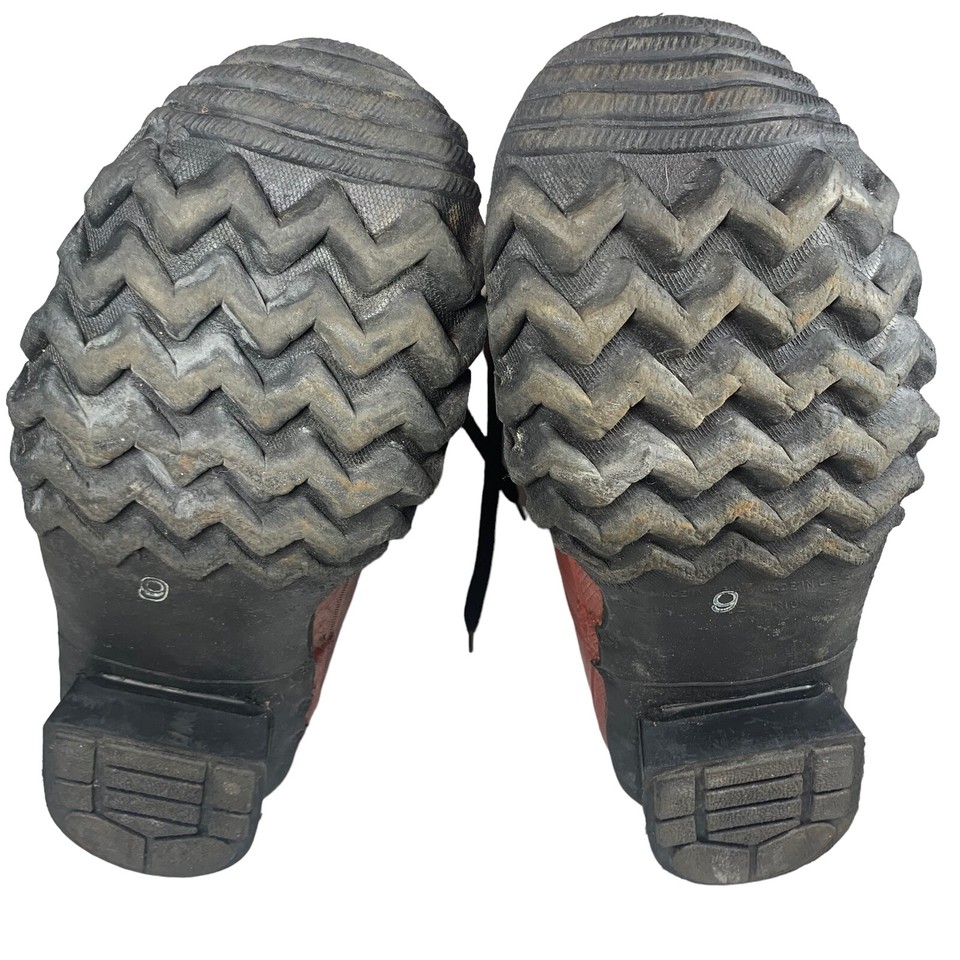 VTG Ranger Rubber Company Safety Red Steel Toed Boots SZ9 ANSI Z41 PT99 ...