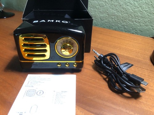 SpecTech T253 Small WIRELESS SPEAKER Set up LIKE A VINTAGE RADIO New In ...