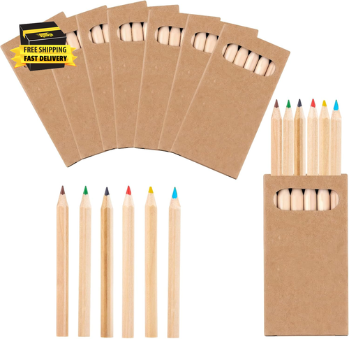 Mini Colored Pencils Set - 8 Pack Mini Pencils,Coloring Pencil ...