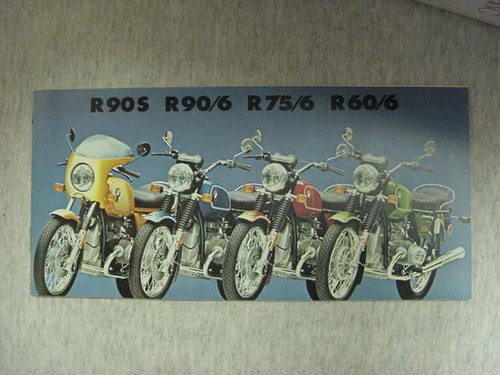 Vintage BMW motorcycle Brochure R90S,R90/6,R75/6,R60/6 1975 ? | eBay