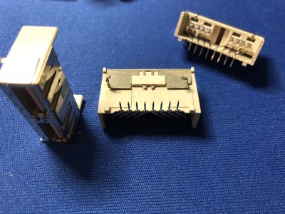 DUAL USB Connector RT ANG PCB MOUNT RECEPT 8 CONTACTS NEW | eBay