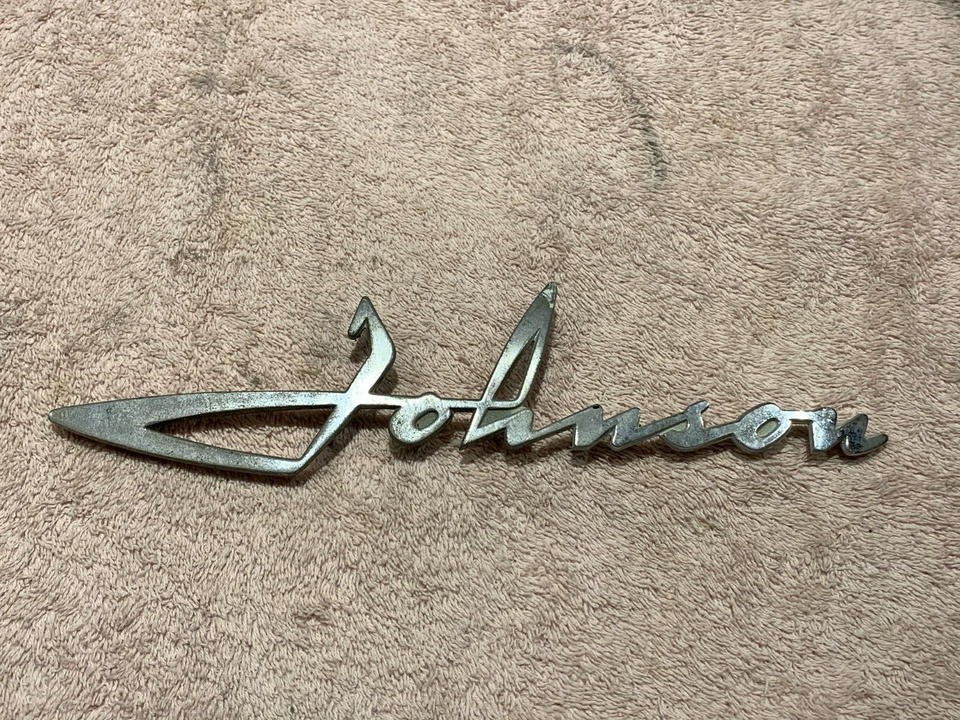 Vintage 1957 Johnson Javelin 35HP Outboard Motor "Johnson" Script P/N 304869 | eBay