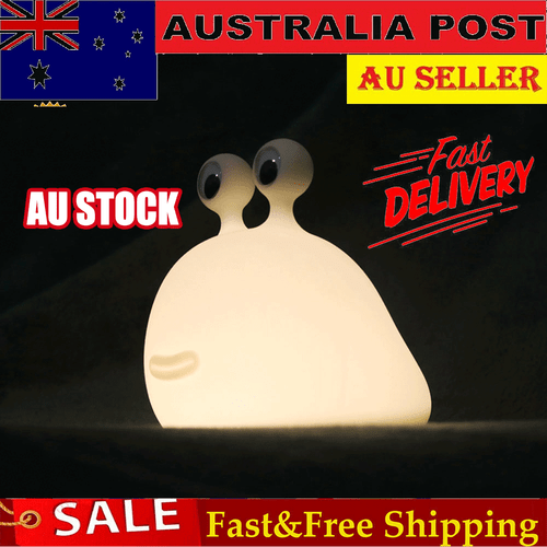 Silicone Slug Smart Touch Sensor Night Light Bedroom Tabletop Lamp ...