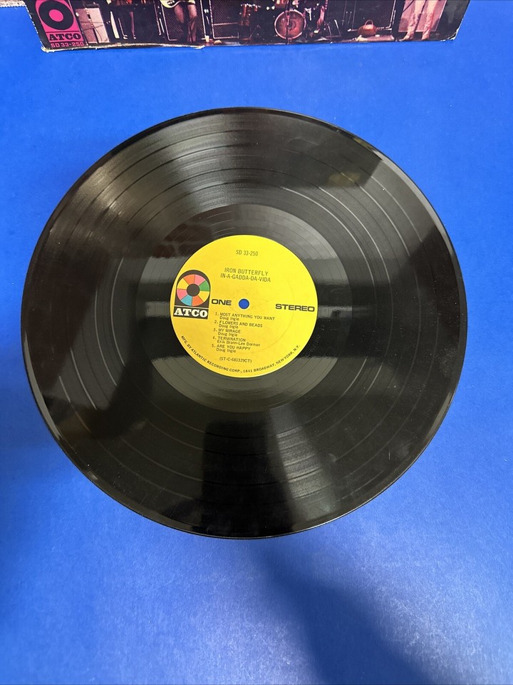 Iron Butterfly “In-A-Gadda-Da-Vida” 1968 Atco Records LP Stereo Vinyl ...