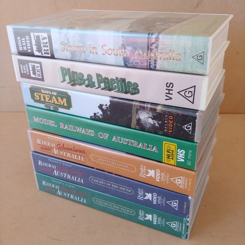 VHS Tapes x7 Lot - Australian Railway & Steam inc. South Australia, NSW ...