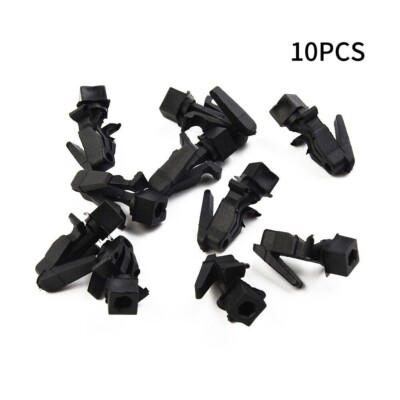 10 Black Car Bumper Grille Retainer Fastener Clips Bumper Hood Clips ...