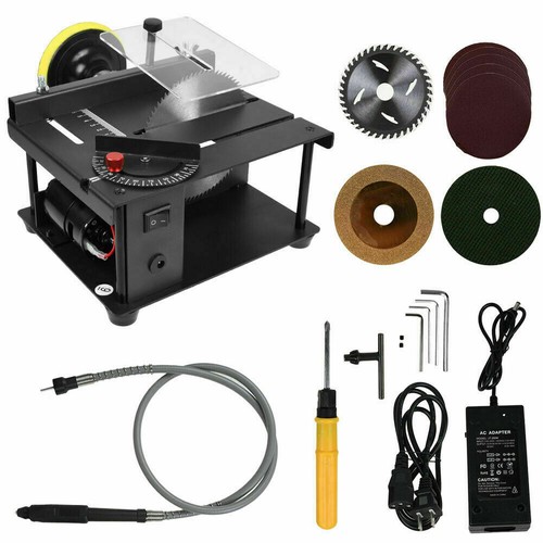Mini Table Saw Set Woodworking DIY Model Cutting Electric Bench Saw ...
