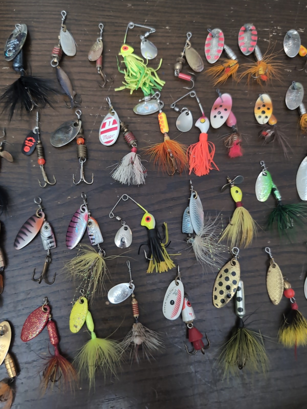 Lot Of 50 Mepps Rooster Tail Martin misc. Inline Spinner Lures | eBay