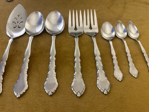 Satinique Community Stainless Serving Pieces + Fruit Spoons + Teaspoon ...