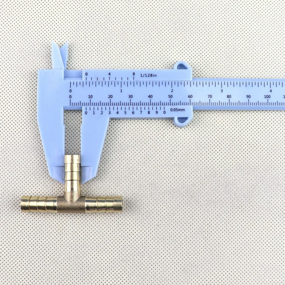 3/8 5/16 HOSE BARB TEE Brass Pipe 3 WAY T/Y Fitting Thread Gas Fuel ...
