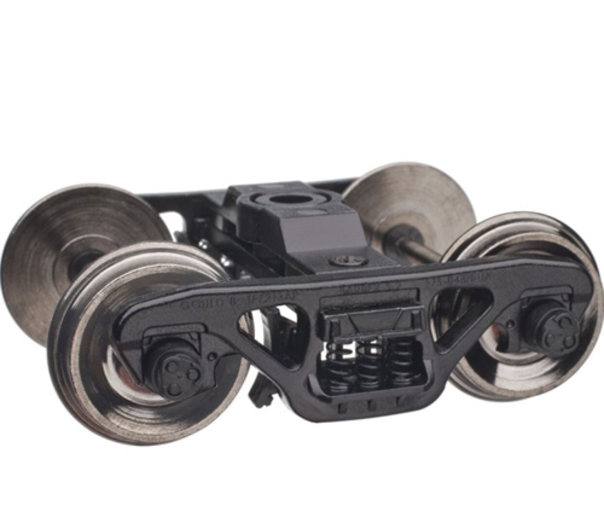 ATLAS O 2-RAIL ROLLER BEARING FREIGHT CAR TRUCKS O SCALE DIE CAST METAL ...