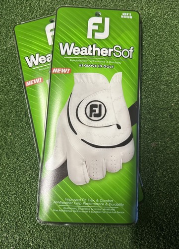 2 x FJ WeatherSof Golf Gloves Men’s Medium - NEW | eBay Australia
