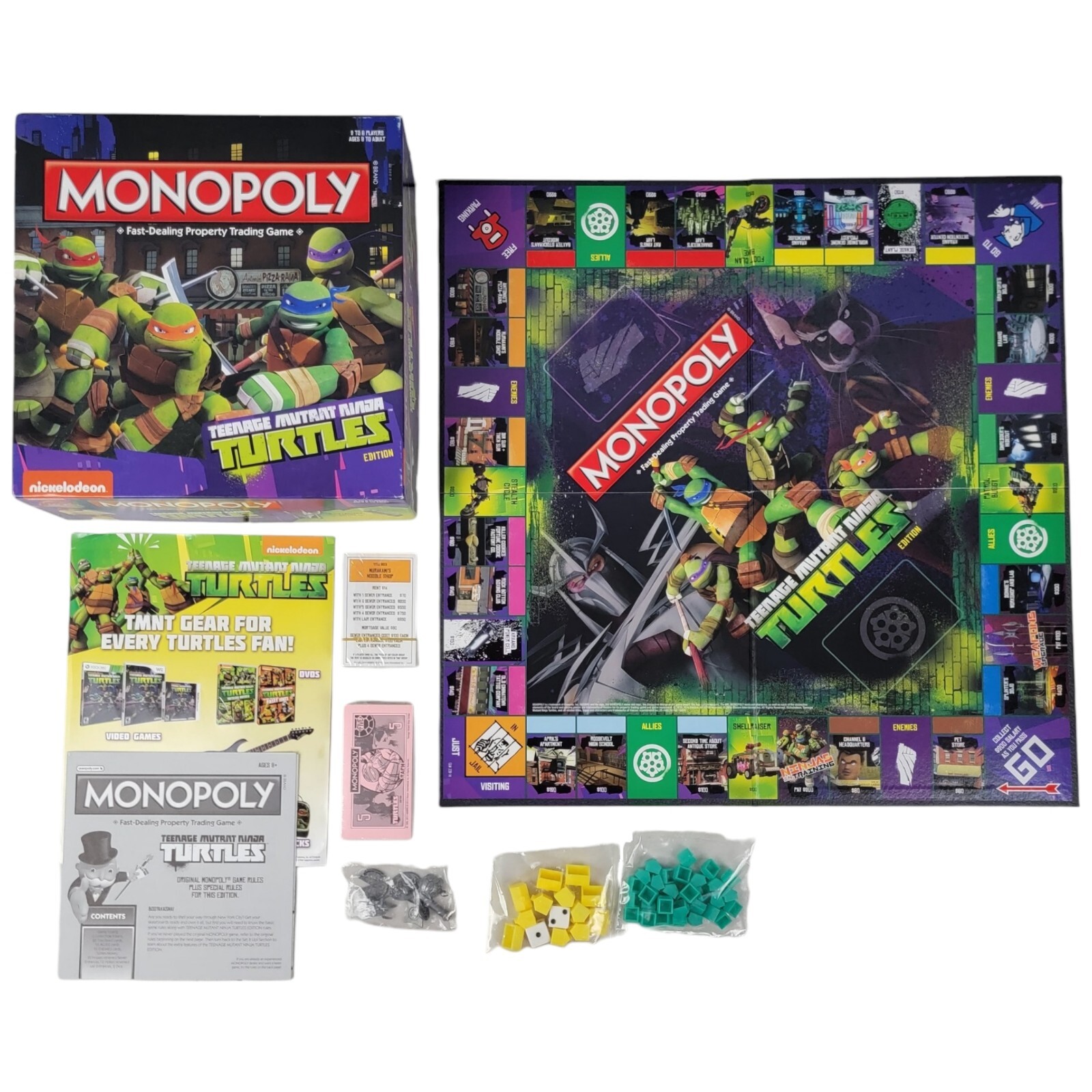 Monopoly Teenage Mutant Ninja Turtles Edition Hasbro 2014 | eBay