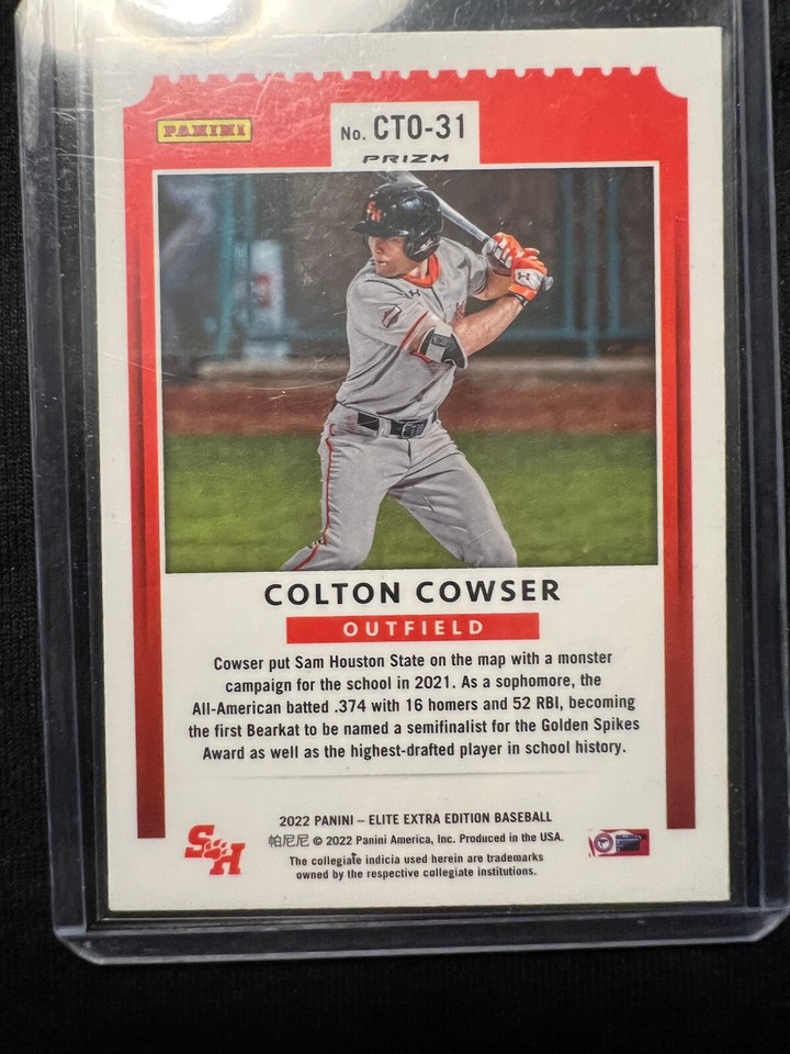 2022 Panini E.E.E. Contenders College Ticket Prizm #CTO-31 Colton ...