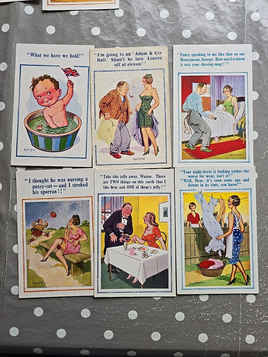 Vintage Saucy Seaside Comic Postcards D Constance Donald Mcgill Job Lot