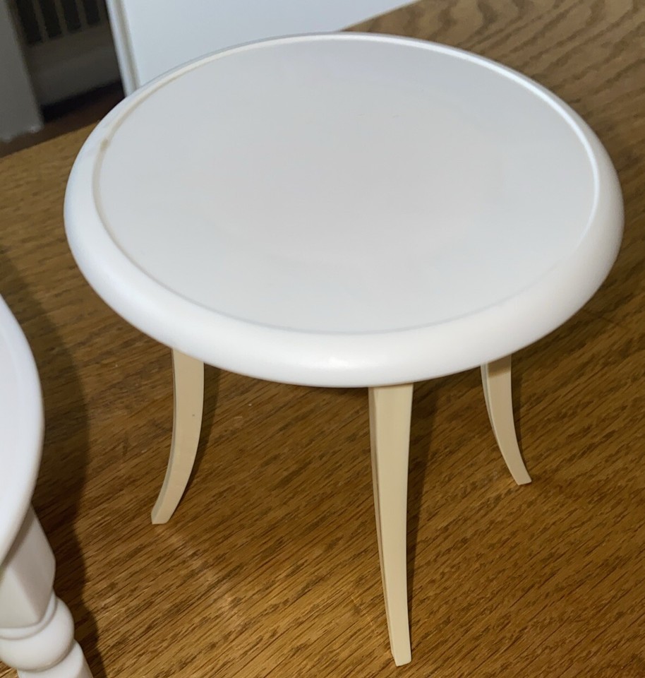 barbie mattel dining set, 2 tables and 2 chairs, for 11.5 in fashion ...