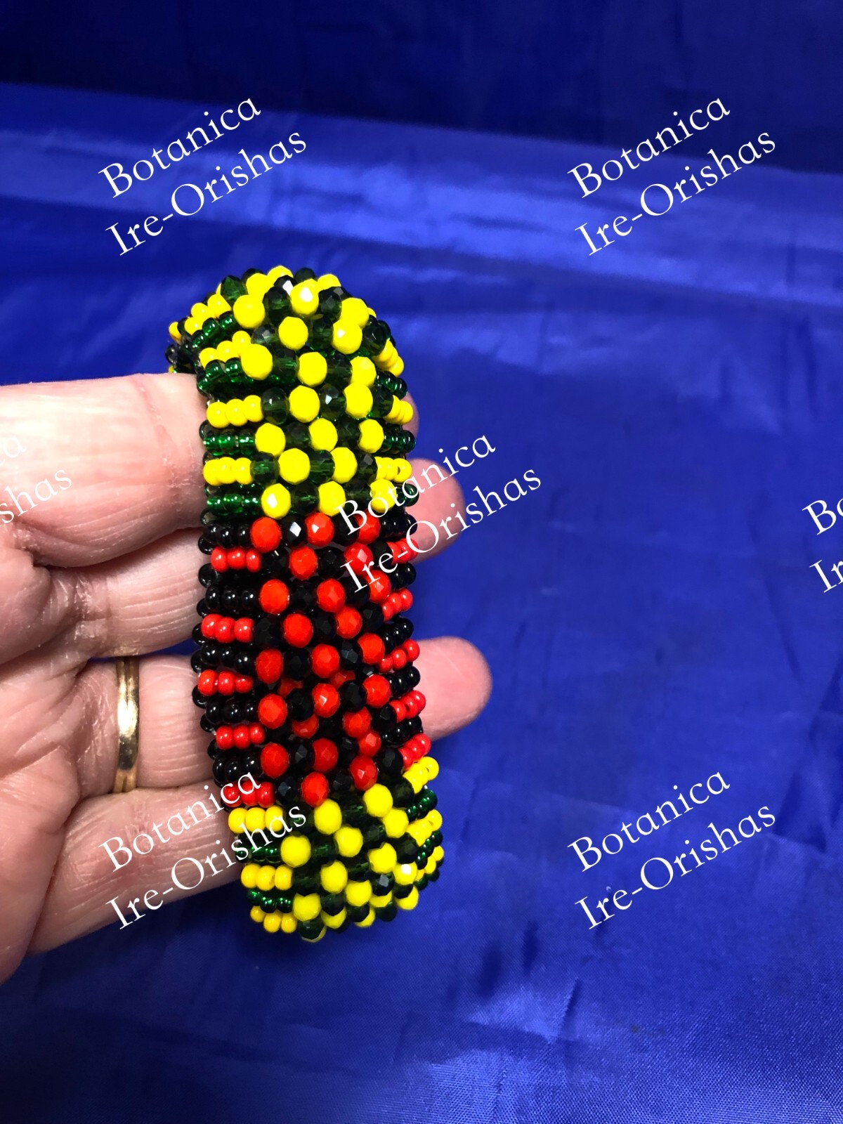 Ide Ilde de Orula con Elegua Eleggua en cristal glass fino religion ...