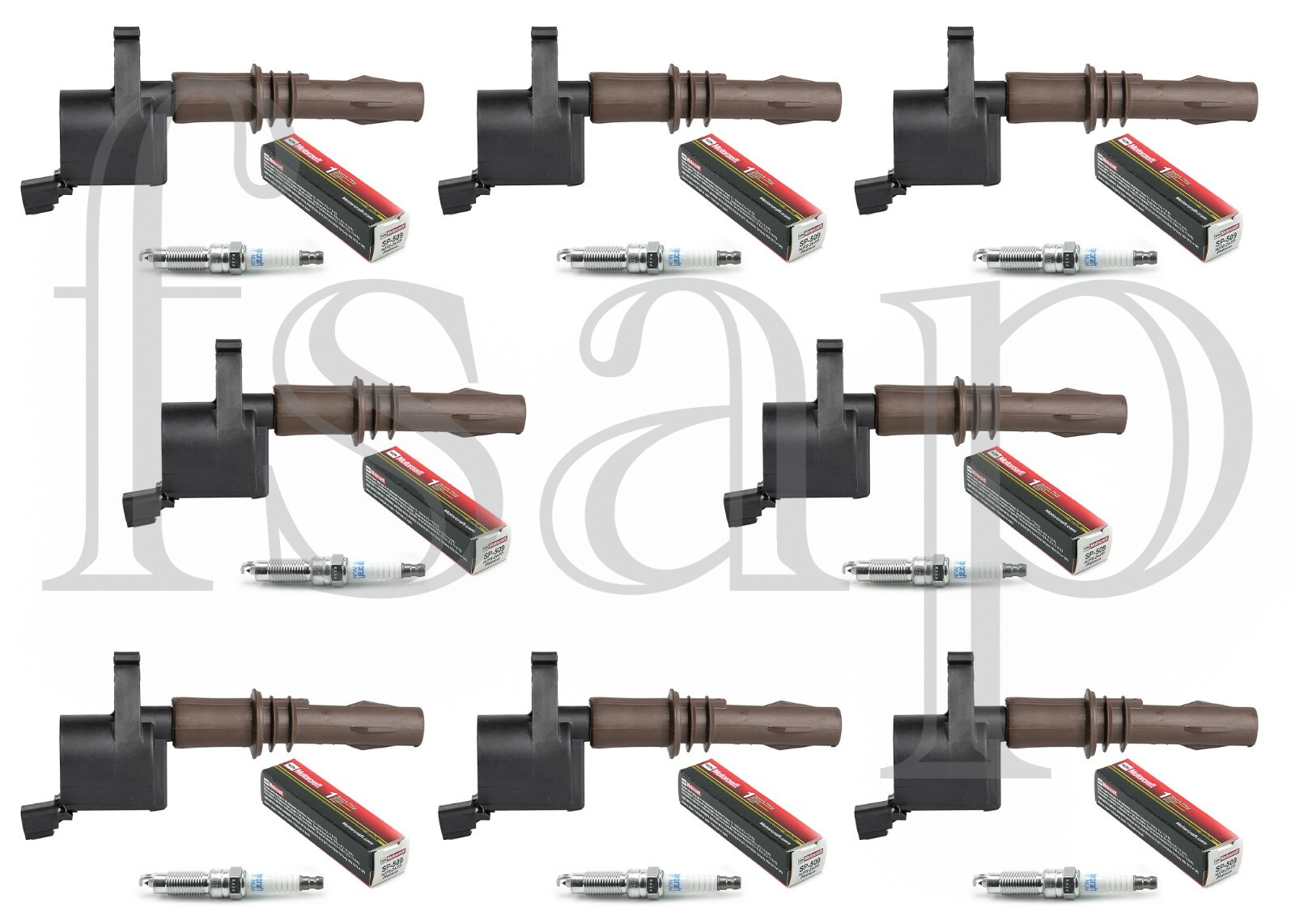 Set of 8 Heavy Duty Ignition Coil DG521 FD509 + 8 Motorcraft Spark Plug ...