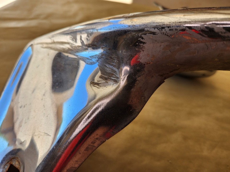 1956 Chevy Front Accessory Bumper Guard Set Used Original Over Rider | eBay