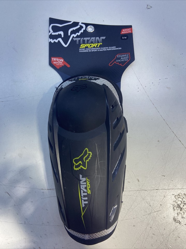 FOX RACING TITAN SPORT ELBOW GUARD OVERSTOCK CLEARANCE 04265-001-S/M | eBay