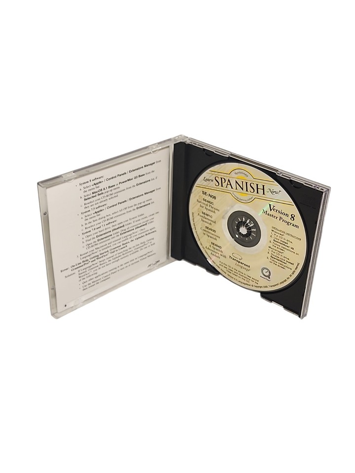 Learn Spanish Now! Language Learning Software PC CD ROM Version 8.0 ...