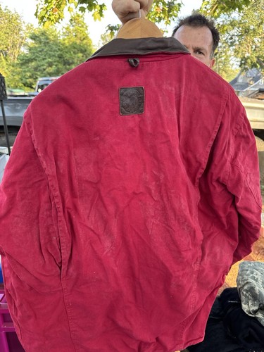 Vintage Marlboro Country Store Red Barn Jacket Leather Collar Men’s ...