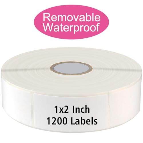 1200 Blank Removable Freezer Labels Water Oil Resistant with 1200 Pcs ...