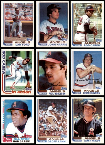 1982 Topps California Angels Team Set 8 - NM/MT 5791967 | eBay