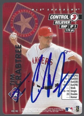 2001 MLB Showdown #438 Tim Crabtree IP autograph signed card | eBay