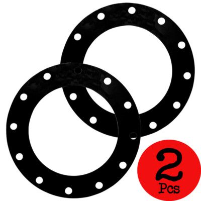 Lot of 2 pcs. Nitrile Rubber Flange Gasket Size 12 Inch #150 Bolt ...