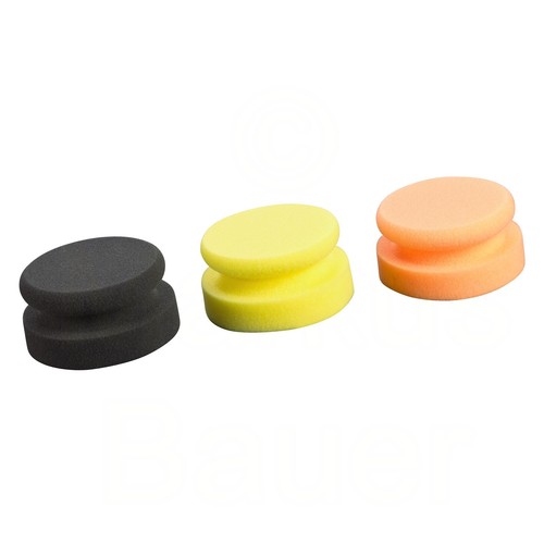 Polishing pad polishing puck polishing sponge set Ø 90 mm 3 degrees of ...