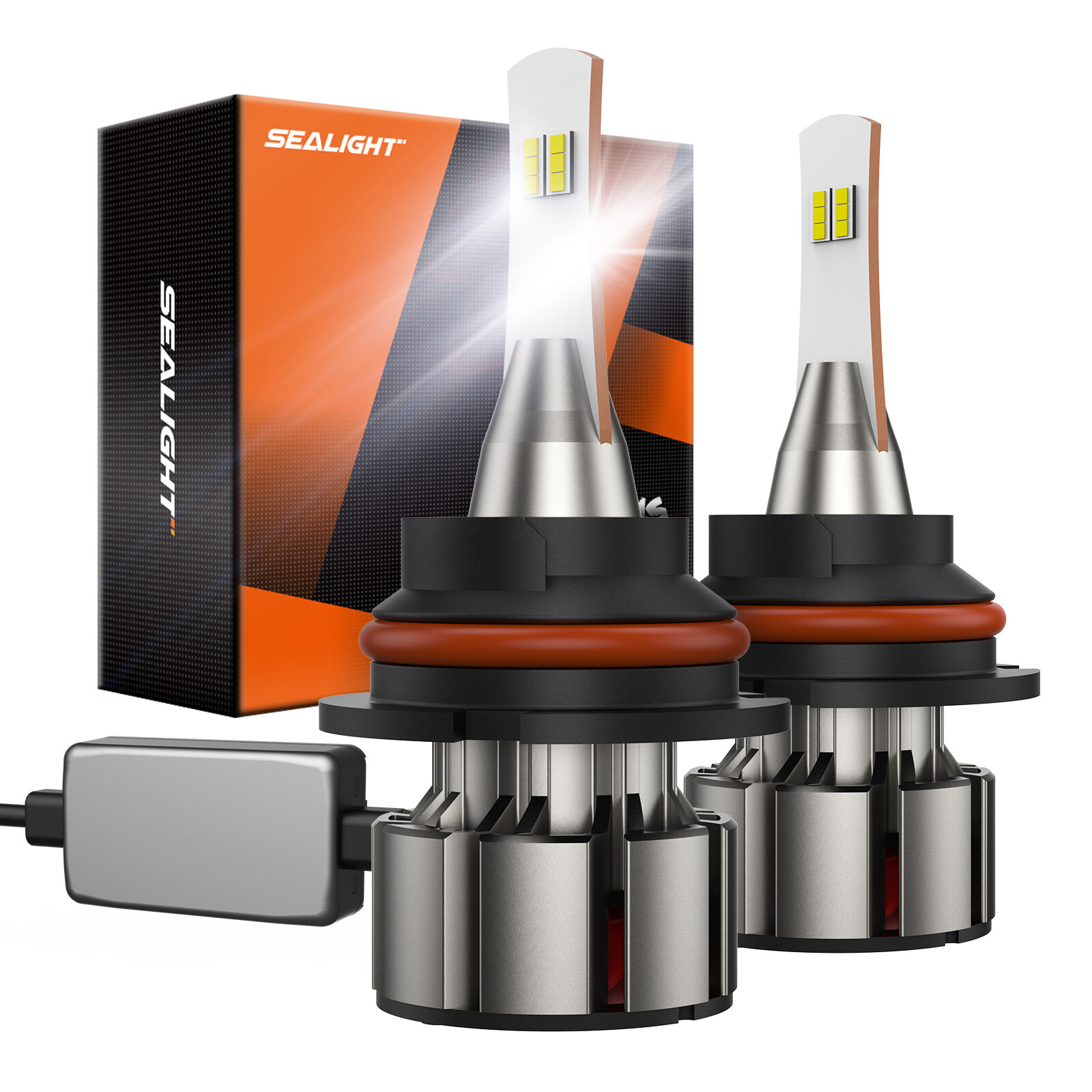 HB5 9007 LED Headlights 24000LM LED Lights Bulbs Kit High Low Beam ...