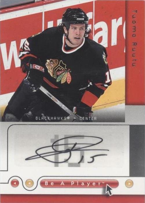 2005-06 Upper Deck Be a Player - Sp Signatures Tuomo Ruutu #RU (AU) for ...