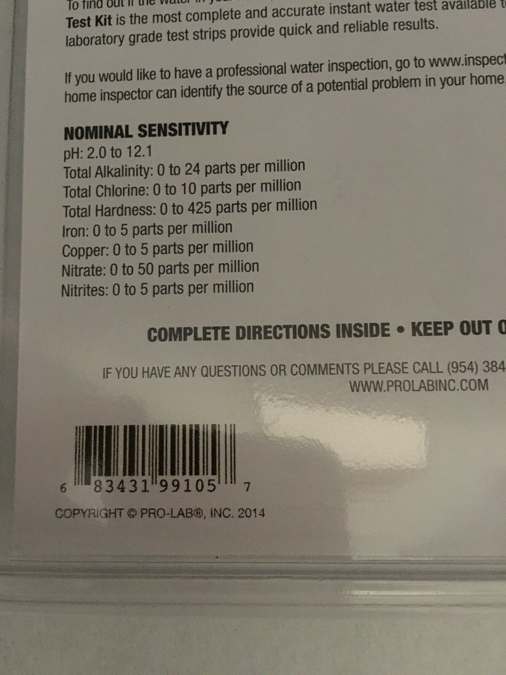 PRO-LAB Lead Surface Do It Yourself Test Kit WQ105 | eBay