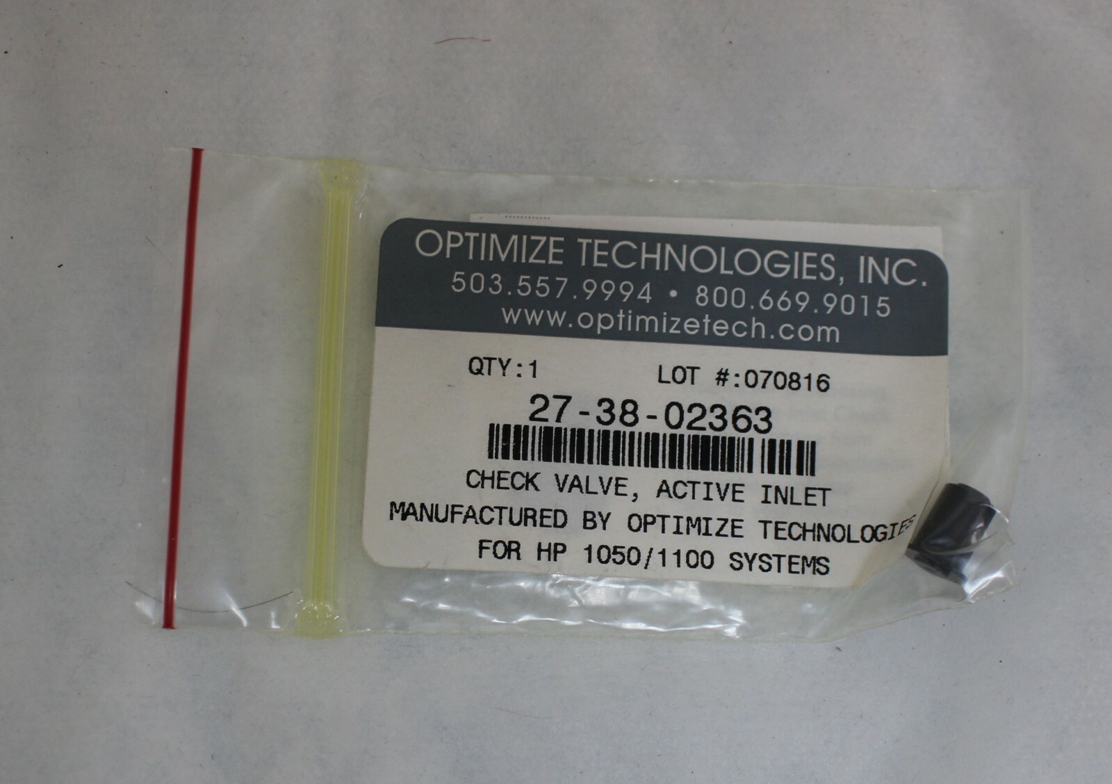 Optimize Active Inlet Valve Cartridge 27-38-02363 for Agilent 1050/1100 ...