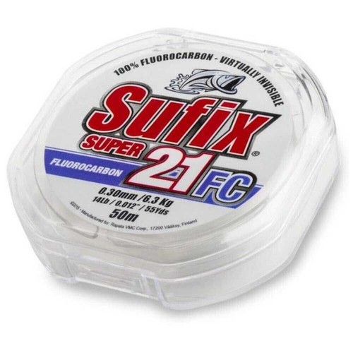 Fil Super 21 FC 50 M 0,30 MM Sufix | eBay