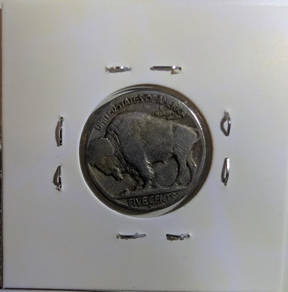1914 D Buffalo Nickel. Good set filler. Restored with Nic A Date. lot ...