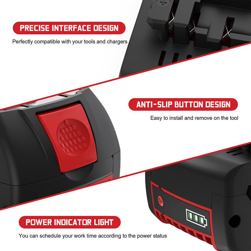 2x 18V 8.0Ah Li-Ion Battery For Bosch BAT618 BAT609 BAT619G CCS180 w ...