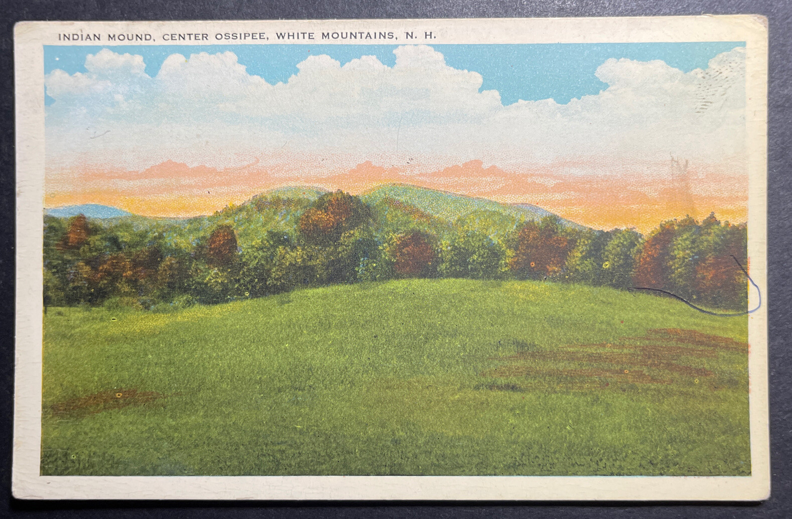Indian Mound Center Ossipee White Mountains New Hampshire printed low ...
