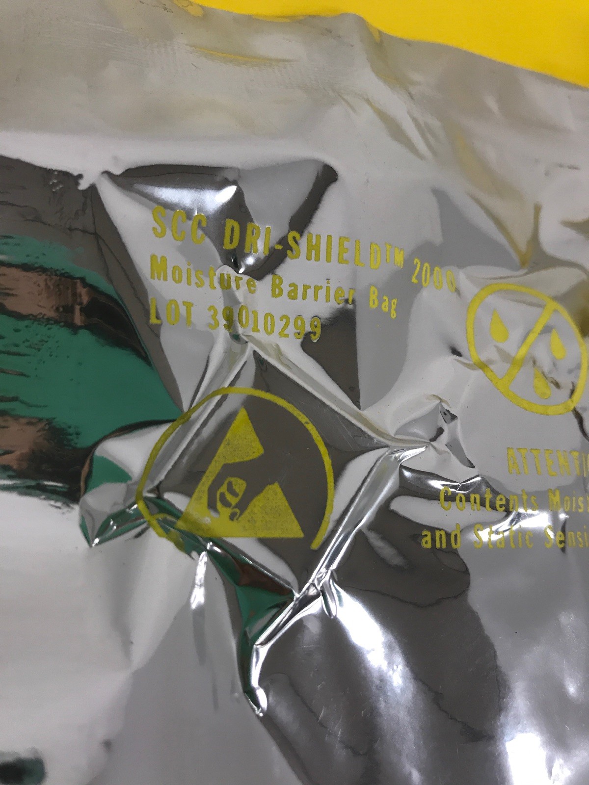 LOT OF 2 SCC DRI-SHIELD 2000 MOISTURE BARRIER BAG LOT 39010299 ...