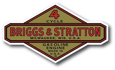 1pc briggs & stratton decal stickers high quality vinyl lawnmower ...