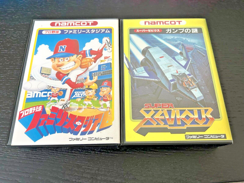 Nintendo Famicom bundle: Super Xevious ,Professional Baseball Family ...
