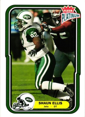 2004 FLEER PLATINUM SHAUN ELLIS FOOTBALL CARD #40 $0.99 VALUE BOX | eBay
