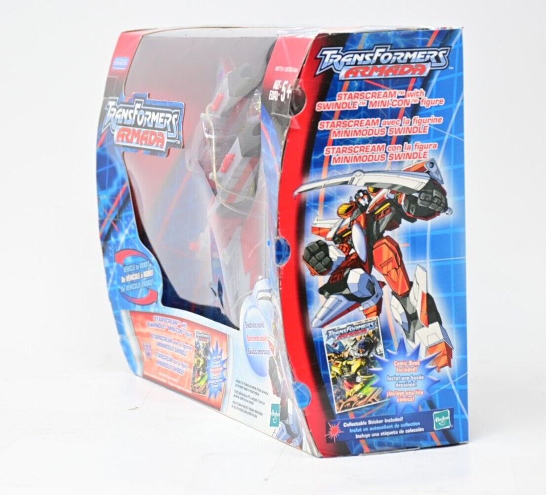 Vintage 2002 Transformers Armada Starscream With Swindle (Packaging ...