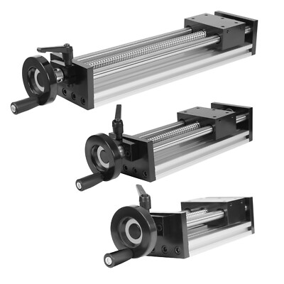 Manual Sliding Table Linear Guide Rail Stage Actuator Ball Screw Motion ...