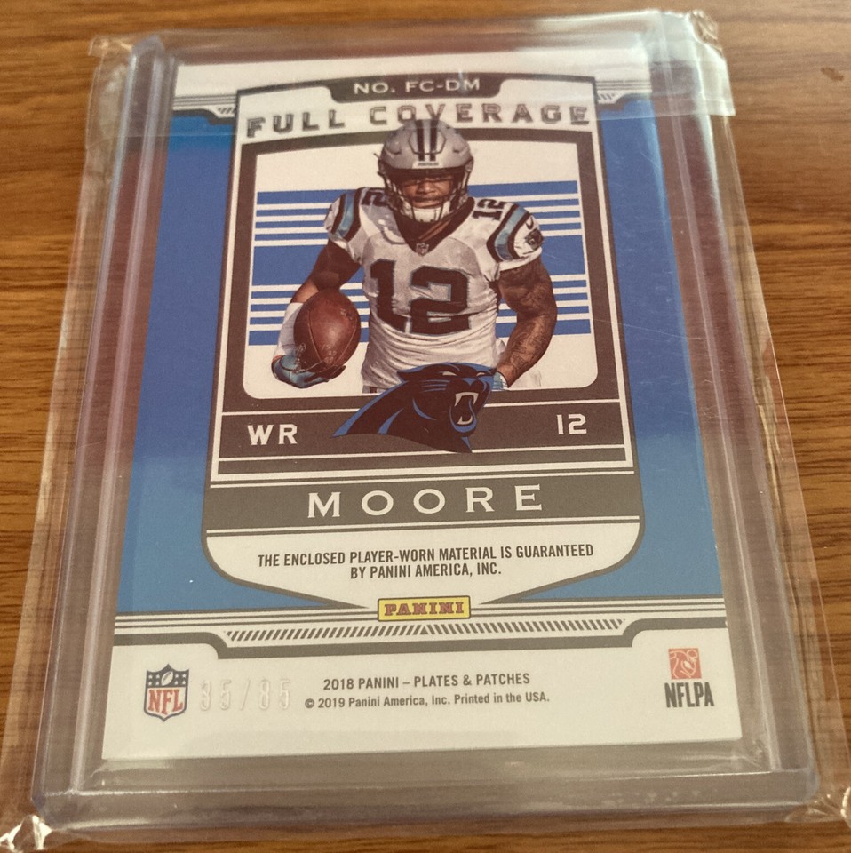 DJ MOORE 2018 PANINI PLATES & PATCHES FULL COVERAGE PATCH" #'d /85 | eBay