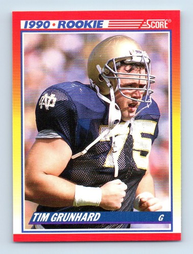 1990 Score Tim Grunhard Rookie Kansas City Chiefs #646 | eBay