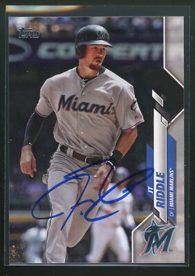 2020 Topps JT J.T. RIDDLE Signed Card autograph AUTO MARLINS | eBay